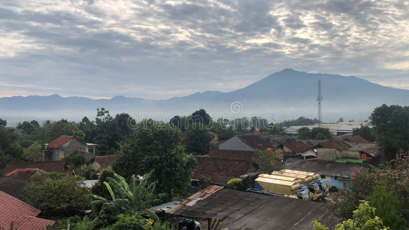 Mount Salak stock image. Image of morning, view, westjava - 261782755