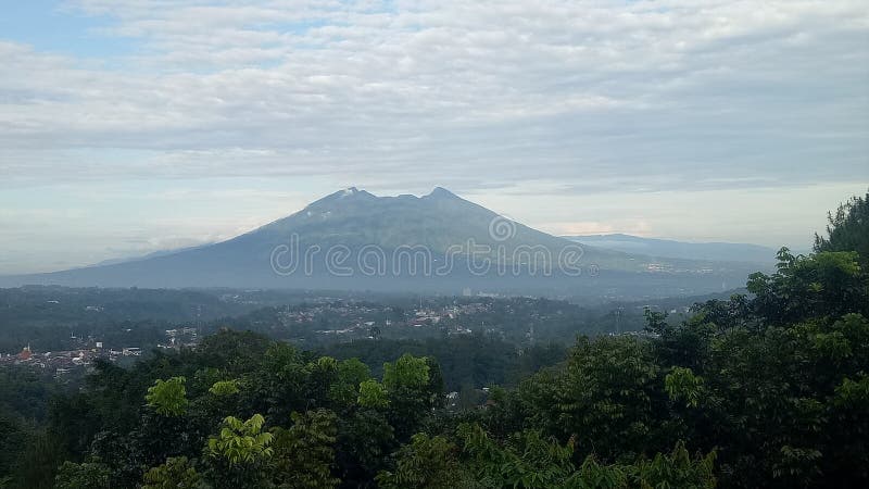 Mount Salak very nice view stock image. Image of salak - 266593167