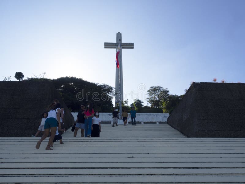 Mount Samat Memorial Cross in Bataan, Philippines Editorial Image ...