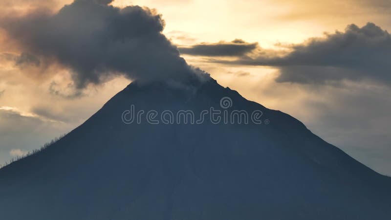 Aerial View of Mount Sinabung. Sumatra, Indonesia. Stock Video - Video ...