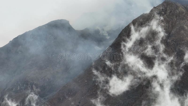 Mount Sinabung. Sumatra, Indonesia. Stock Footage - Video of landscape ...