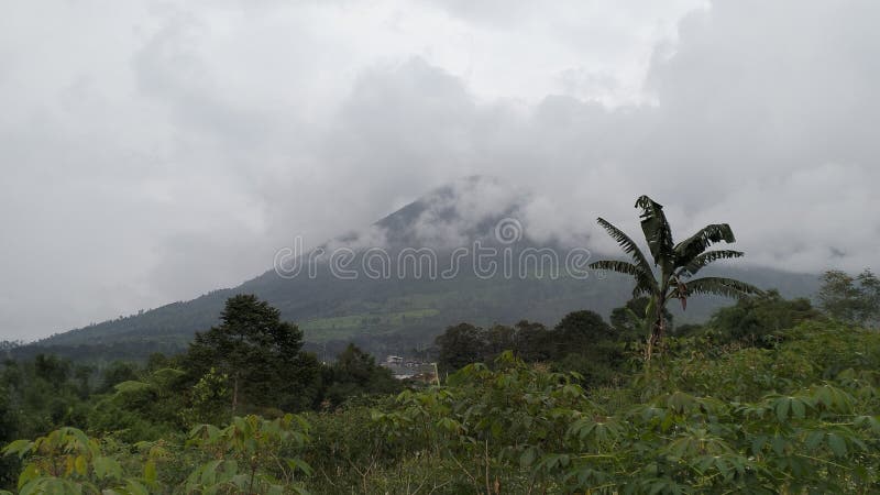 Mount Sindoro and Mount Sumbing, Central Java Stock Photo - Image of ...