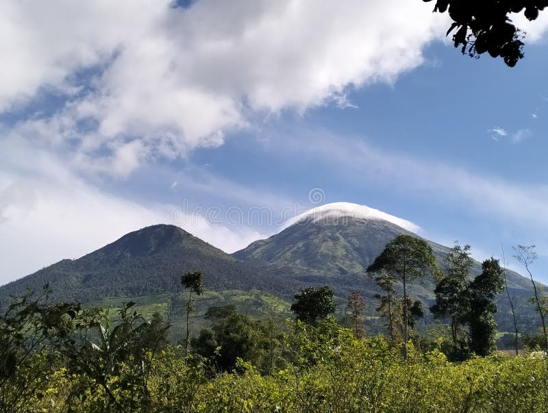 Mount Sindoro Sumbing Mount Sindoro, Central Java, Indonesia Stock ...