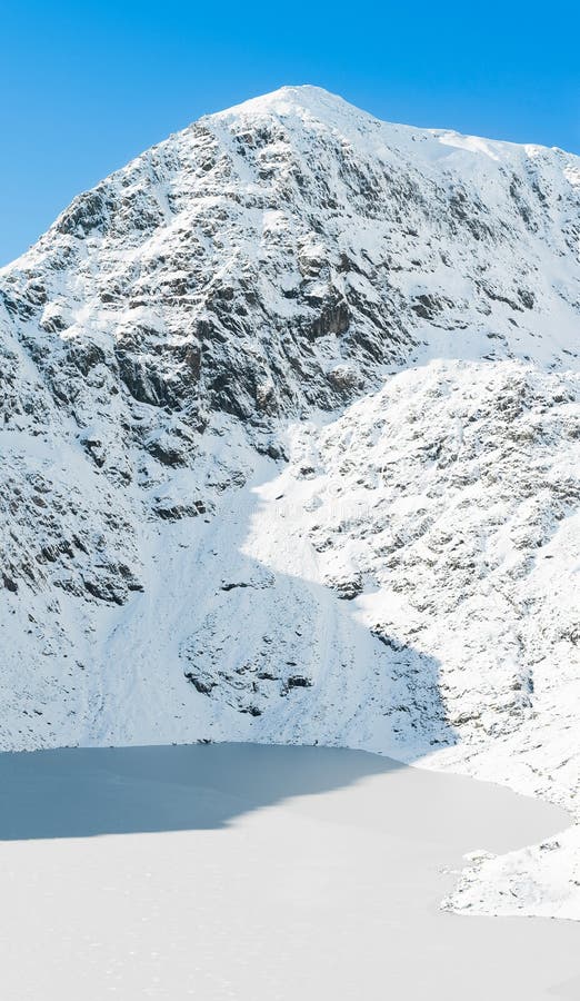 Mount Snowdon stock image. Image of winter, rugged, height - 22507791