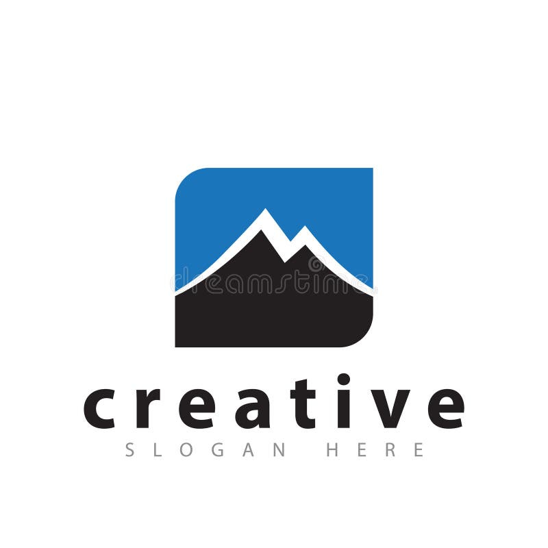 Mount logo design 1 stock vector. Illustration of brand - 113361013
