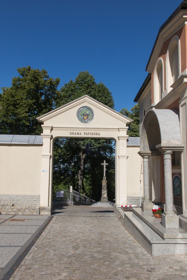 Mount St. Anna in Poland, the Gate To the Monastery and the Basilica ...