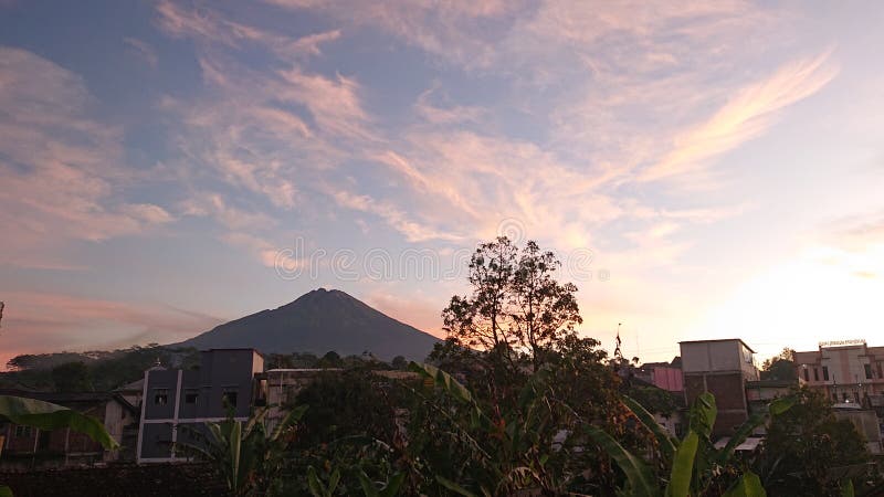 Mount Sumbing from Behind & X28;Sapuran Dist& X29; Editorial ...