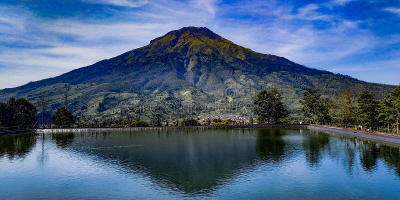 Mount Sumbing is Located in Central Java, Indonesia. Photographed ...