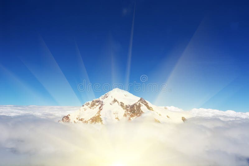 Mount Summit stock photo. Image of blue, hike, glacier - 68574550