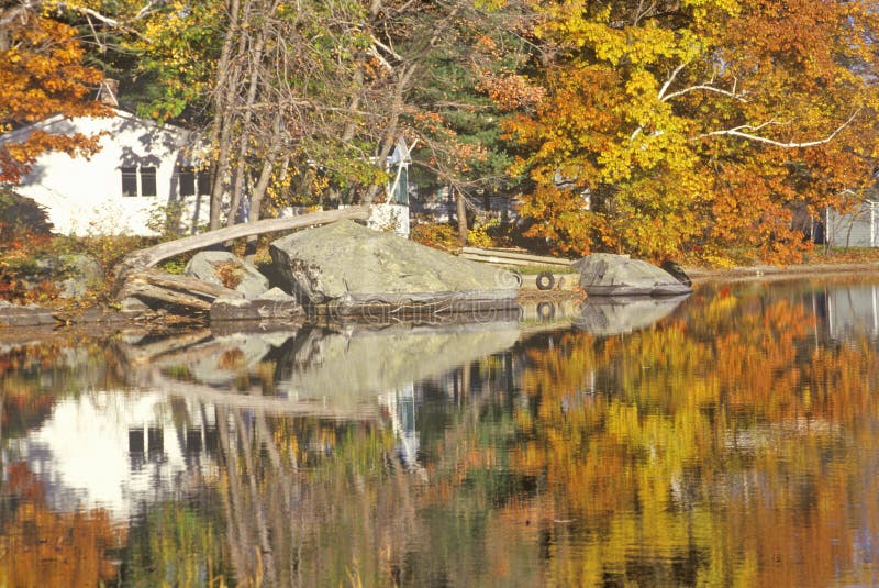 Mount Sunapee State Park in Autumn, NH Stock Image - Image of color ...