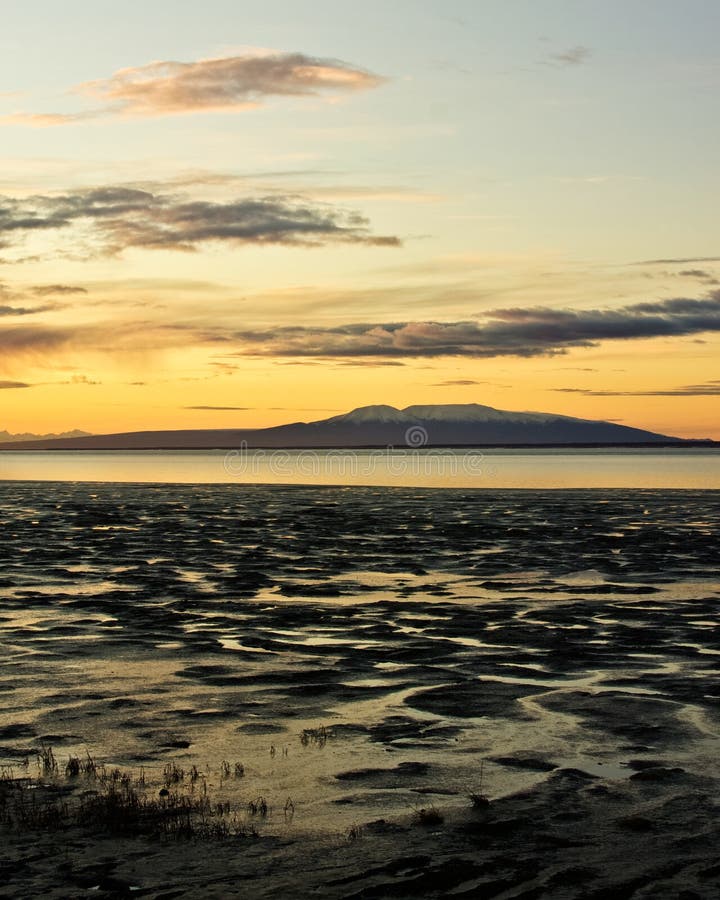 Mount Susitna at Sunset stock image. Image of inlet, knik - 22487565