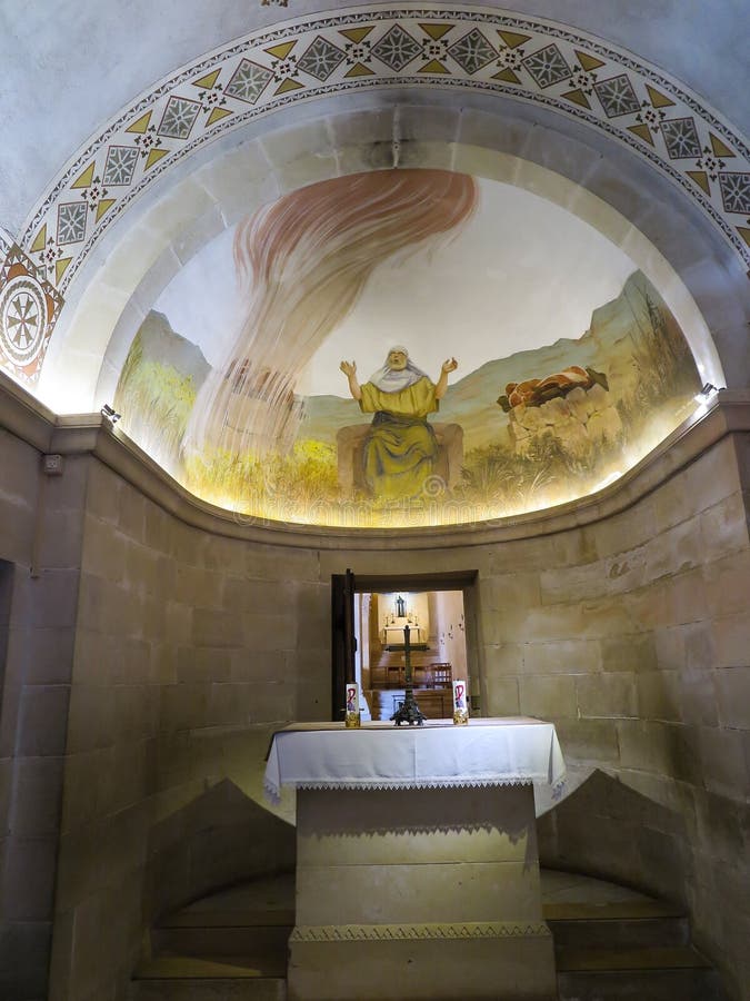 Mount Tabor. Church of the Transfiguration and Surroundings Editorial ...