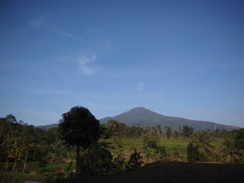 Mount tampomas at morning stock photo. Image of clear - 261845026