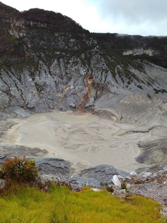 Mount Tangkuban Parahu stock image. Image of indonesia - 70163053