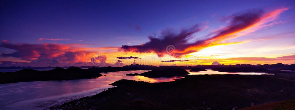 Mount Tapyas Sunset stock image. Image of display, summit - 18115673