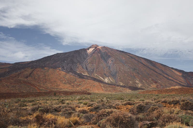 Mount Teide Volcano in Tenerife Stock Image - Image of nature, backdrop ...