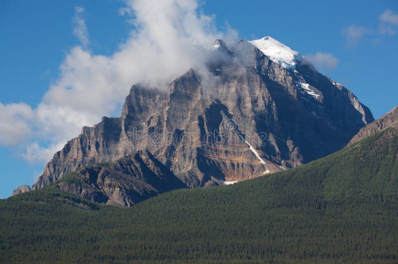 Mount Temple, Banff, Alberta, Canada Stock Image - Image of canada ...