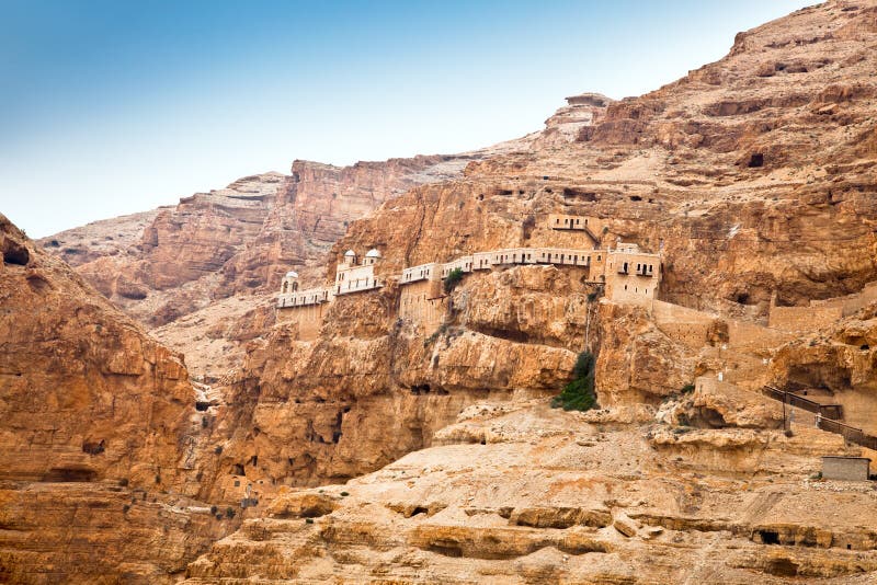 Mount of Temptation, Jericho, West Bank, Israel Stock Image - Image of ...
