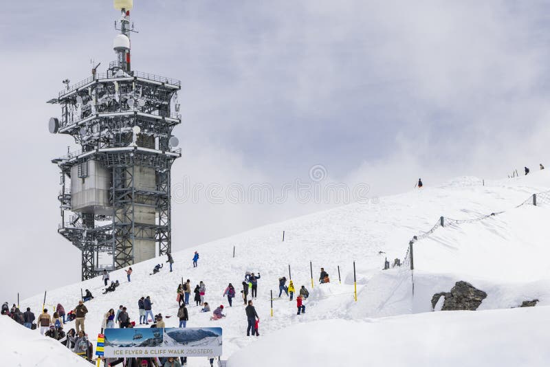 Mount Titlis in Engelberg Switzerland Editorial Image - Image of canton ...