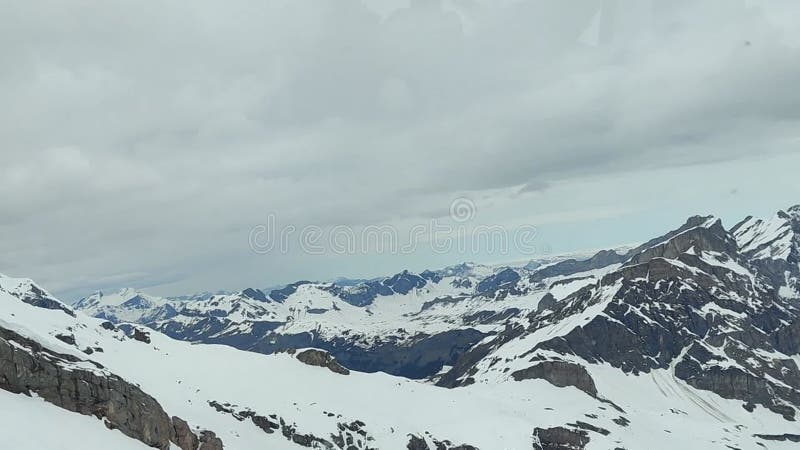 Mount Titlis View from Gondola Stock Footage - Video of countryside ...
