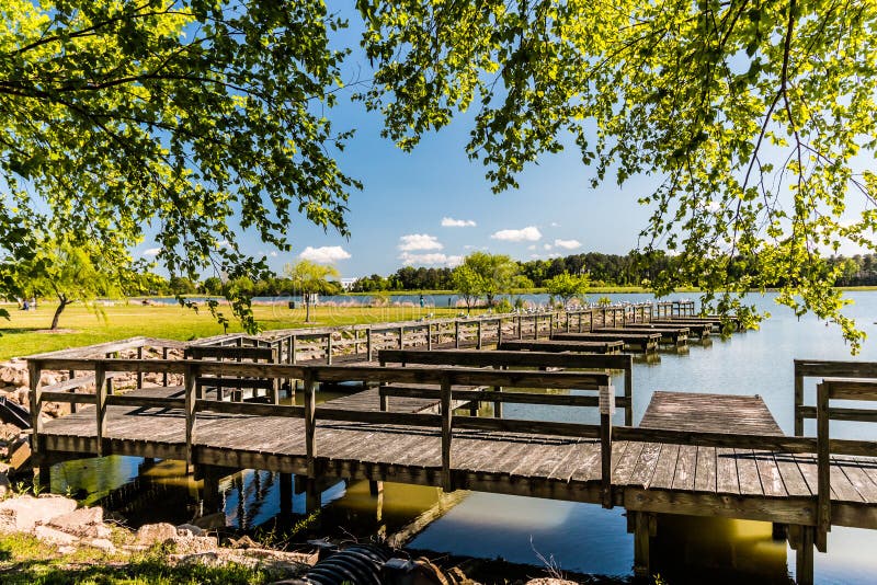 Mount Trashmore Park Boat Dock In Virginia Beach Stock Photo - Image of ...