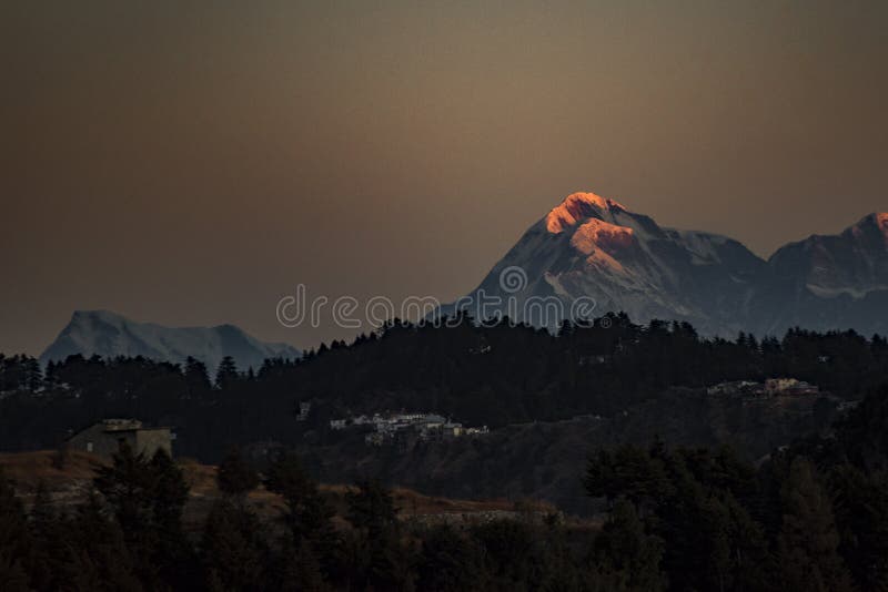 Mount Trishul Mukteshwar Uttarakhand Stock Photo - Image of trishul ...