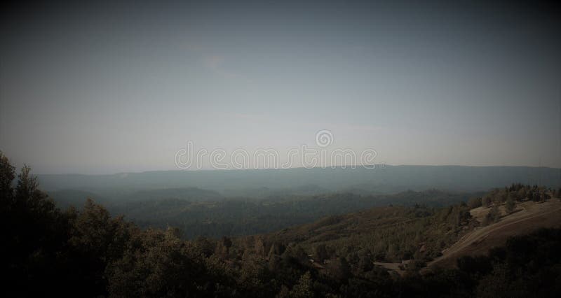 Mount Umunhum View Filtered Stock Photo - Image of jose, clouds: 104356372