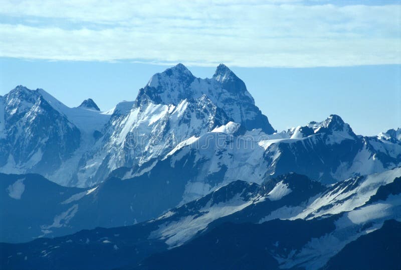 Mount Ushba stock photo. Image of extreme, explore, climb - 536216