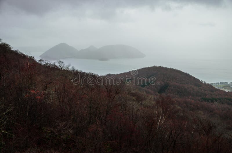 Mount. Usu ropeway. stock image. Image of hokkaido, lava - 101476499