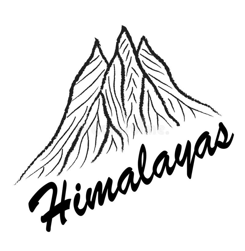 Mount Vector Illustration Himalayas Mountains Logo Stock Illustration ...