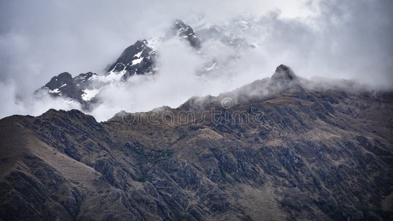 Mount Veronica Over the Sacred Valley of the Incas, Cusco, Peru Stock ...
