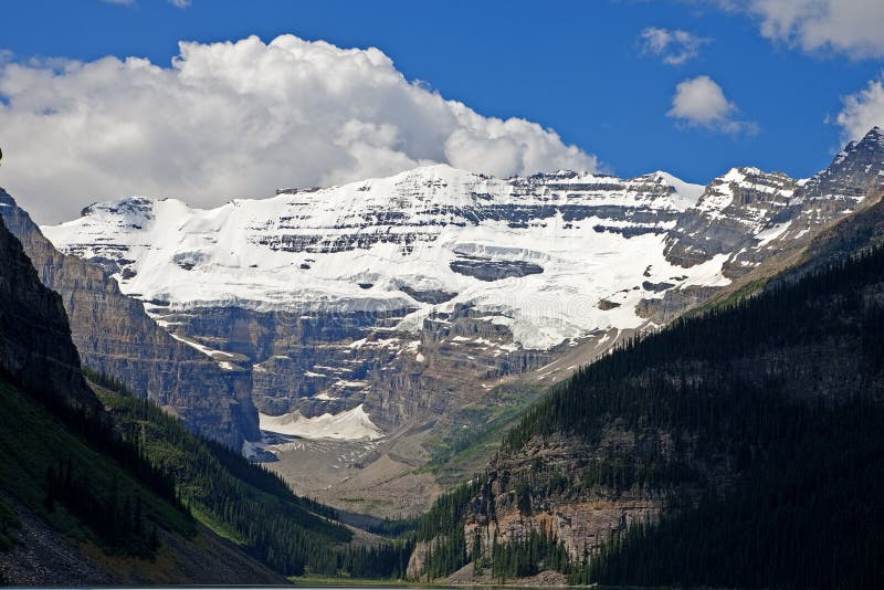 Mount Victoria in the Canadian Rockies Stock Image - Image of alberta ...
