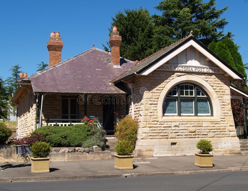 Mount victoria post office stock image. Image of building - 9329531