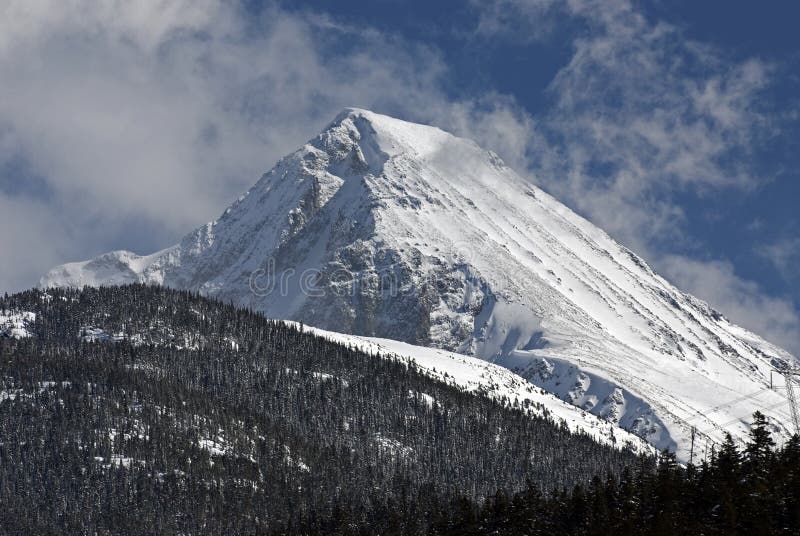 Mount Wedge in Coast Mountains Stock Image - Image of mount, rocks ...