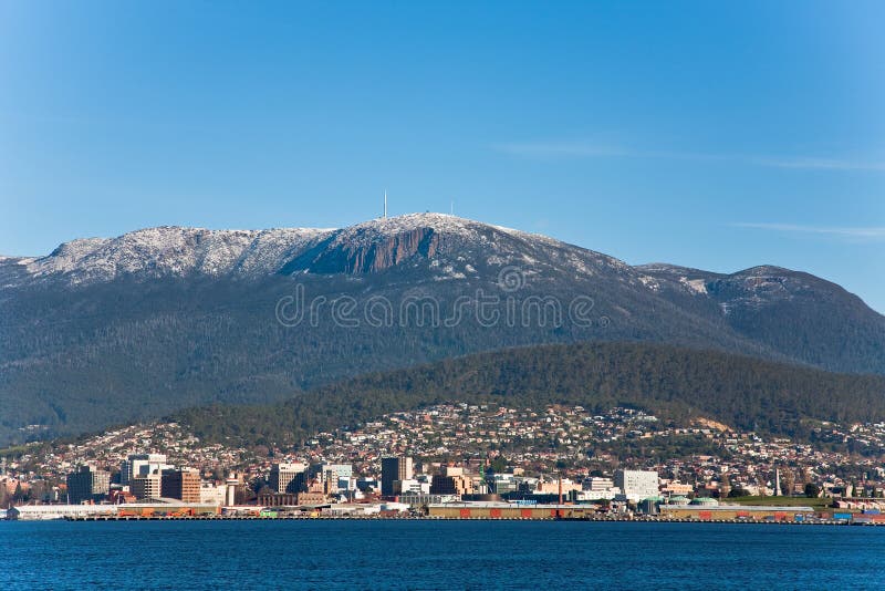 Mount Wellington in Tasmania Stock Image - Image of view, mountain ...