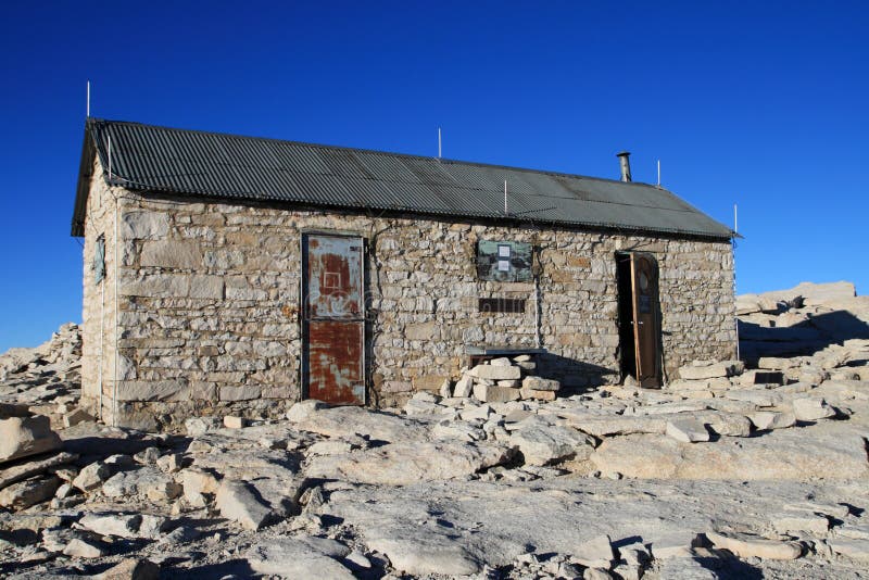 Mount Whitney summit hut stock photo. Image of rock, sierra - 20942264