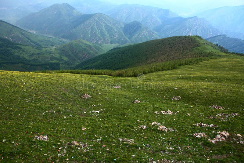 Mount wutaishan stock photo. Image of chinese, landscape - 26110494