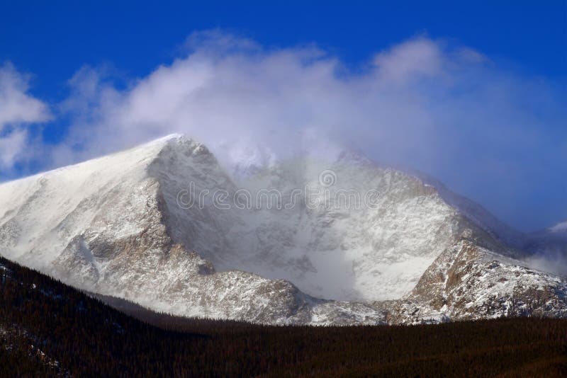 Mount Ypsilon of Colorado stock image. Image of intense - 25569141