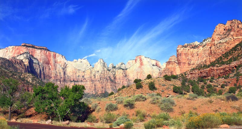 Mount Zion National Park stock photo. Image of elevation - 16981386