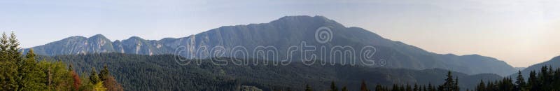 Postavaru Mountain Panorama View from Predeal City Stock Image - Image ...