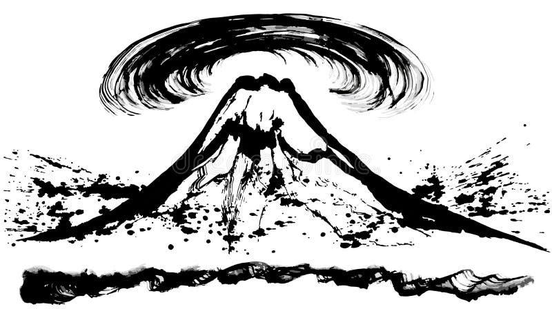 Mt. Fuji. Mt. Fuji is the Highest Mountain in Japan. Cap Cloud with Mt ...