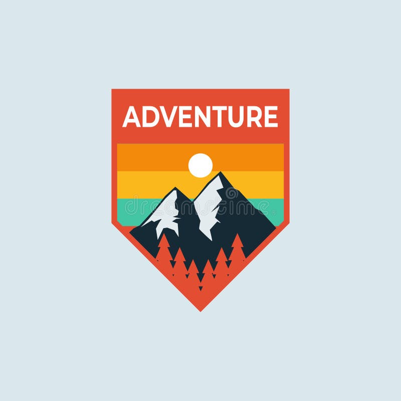 Explore Adventure Badge Logo Vector Illustration Stock Vector ...