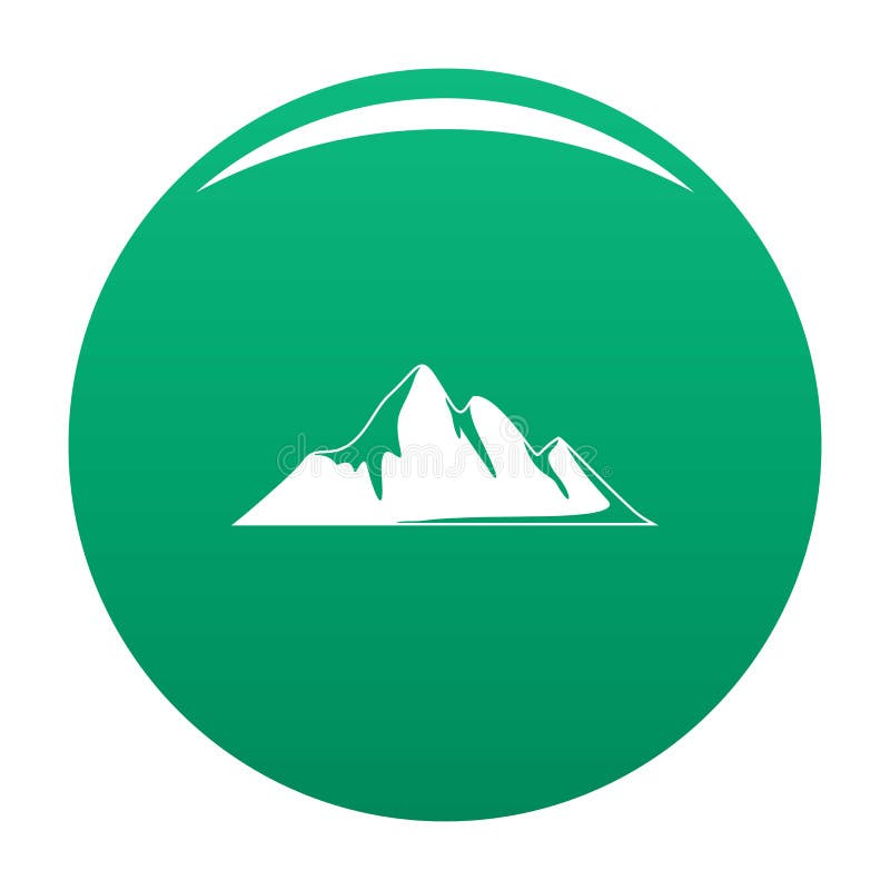 Mountain Adventure Icon Green Stock Illustration - Illustration of ...