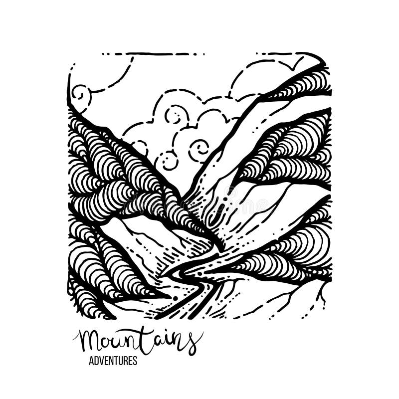 Line Art Outdoor Adventures Stock Illustrations – 110 Line Art Outdoor ...