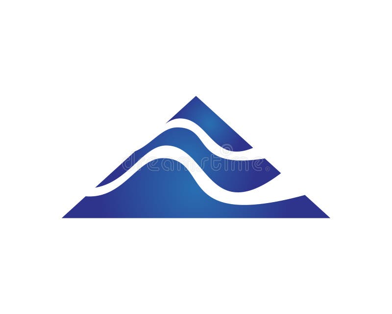 Mountain Air Wave Triangle Logo Stock Vector - Illustration of extreme ...