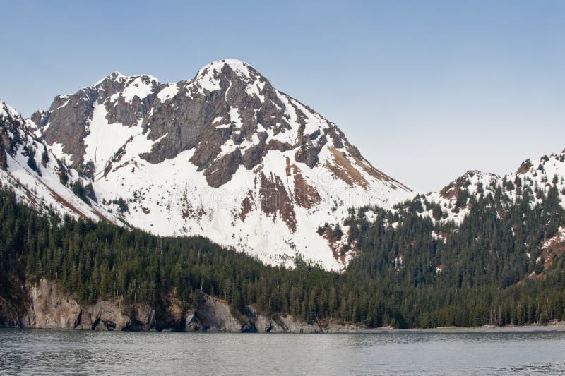 Mountain on Alaskan coast stock image. Image of alaskan - 11512015