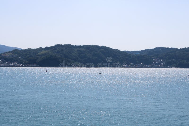 Mountain along the sea stock image. Image of reservoir - 196865901