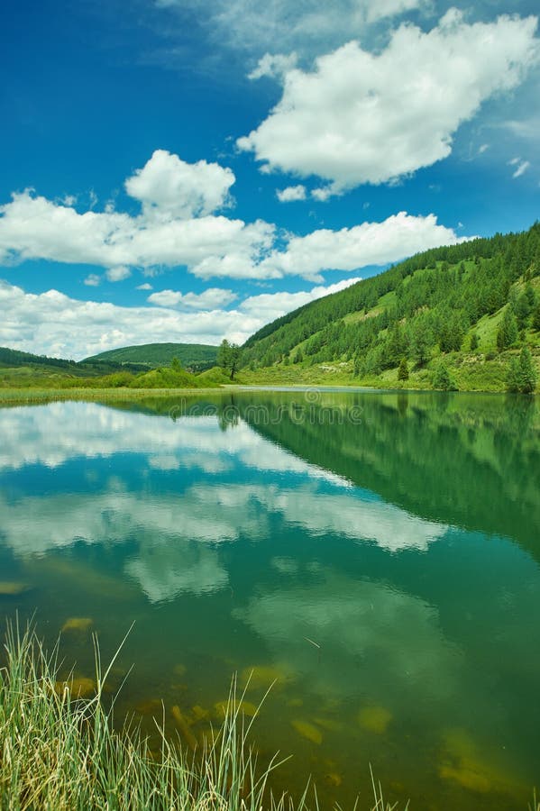 Mountain Altai , Ulagansky Lake Stock Photo - Image of ulagansky ...