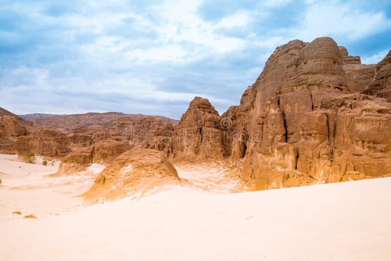 Mountain in Sinai Desert Egypt Stock Photo - Image of panorama, natural ...
