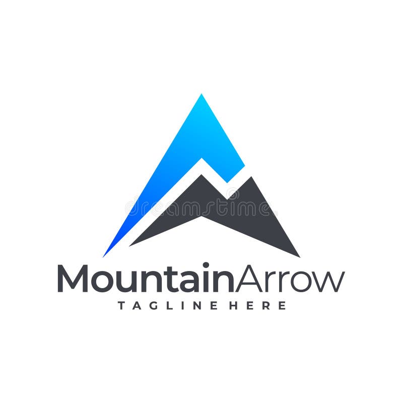 North Mountain Arrow Logo Vector Icon Stock Vector - Illustration of ...